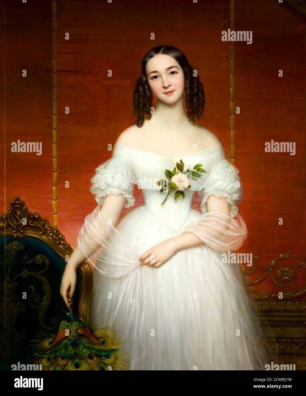 Joseph-Désiré Court - Portrait of Olga Scherbatova Stock Photo - Alamy