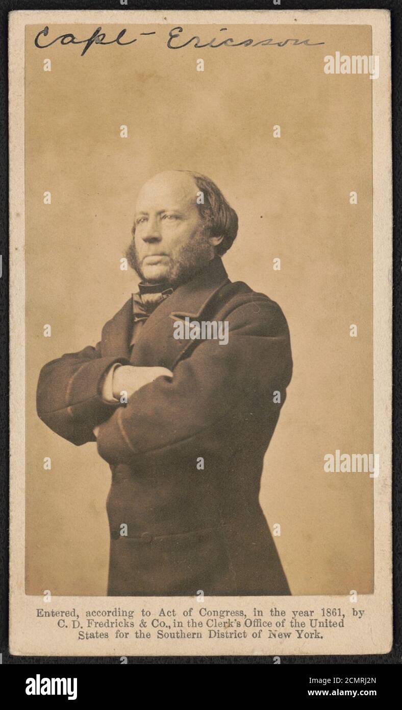 John Ericcson, designer of the USS Monitor) - Charles D. Fredricks & Co ...