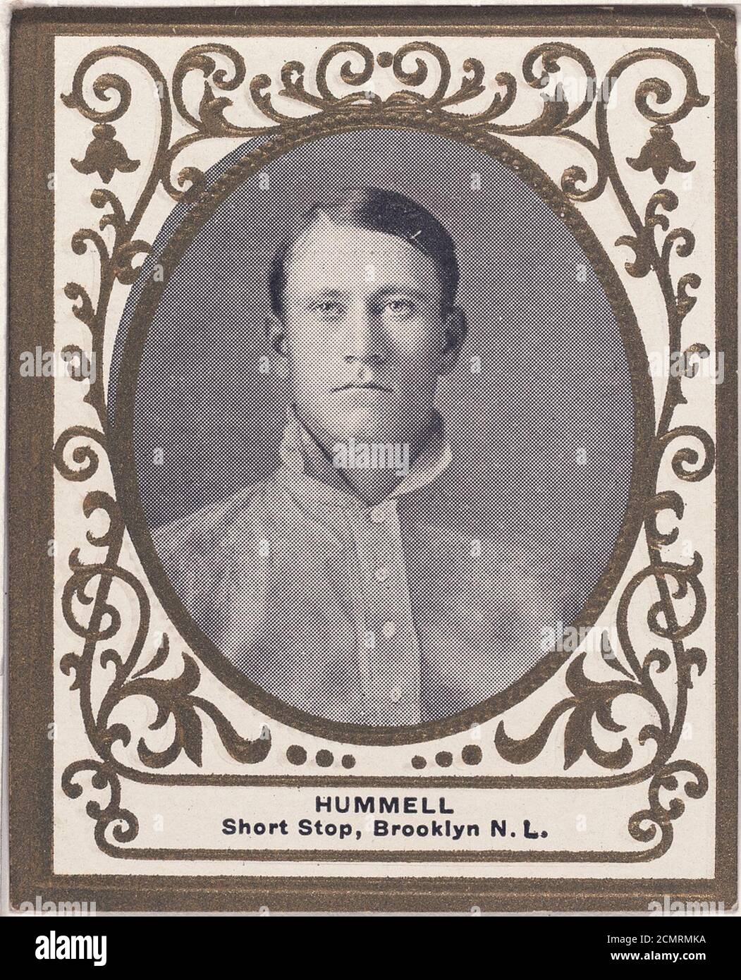 John Hummel, Brooklyn Superbas, baseball card portrait Stock Photo - Alamy