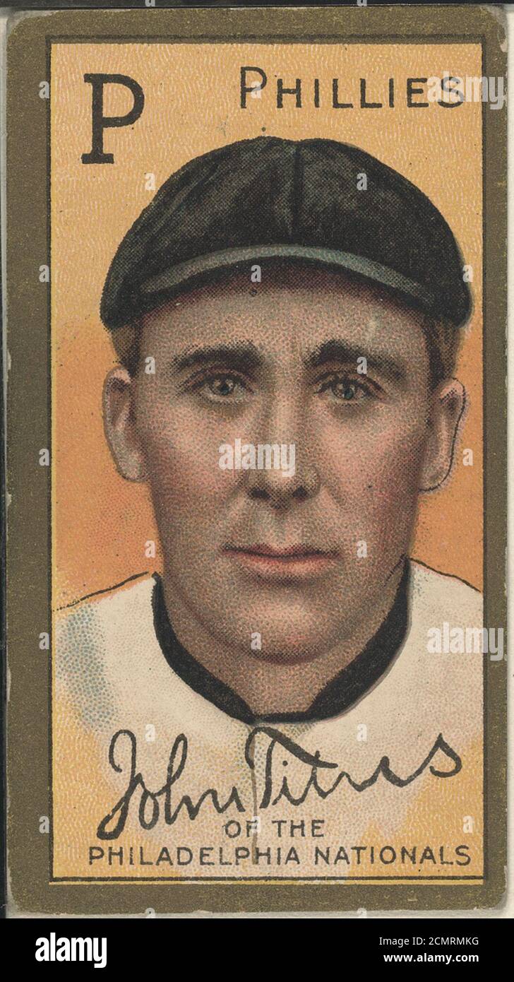 John Titus, Philadelphia Phillies, baseball card portrait Stock Photo - Alamy