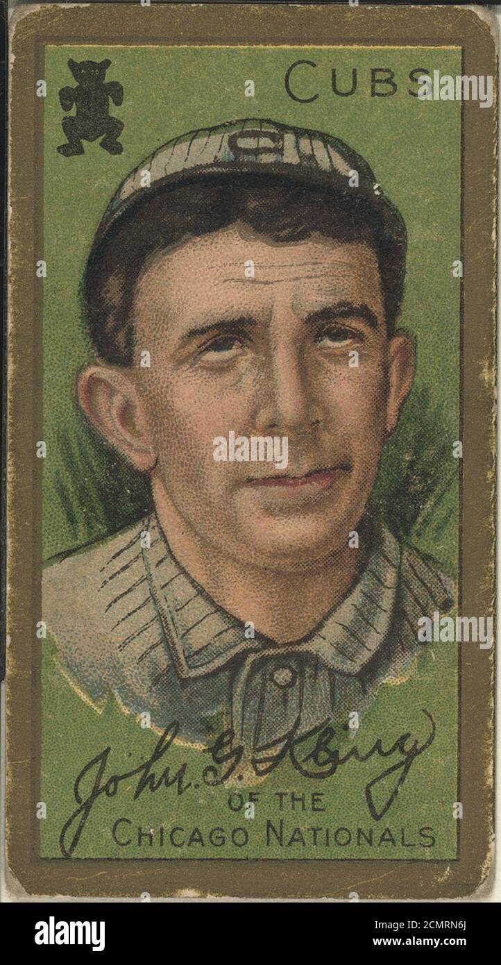 John G. Kling, Chicago Cubs, baseball card portrait Stock Photo - Alamy