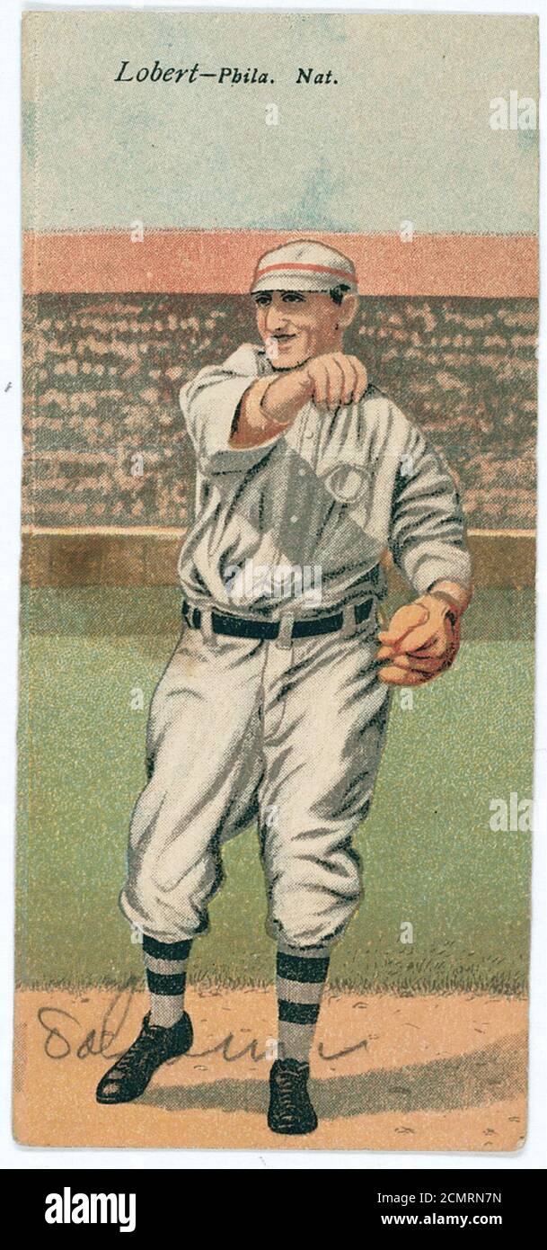 John Lobert-Earl Moore, Philadelphia Phillies, baseball card portrait ...