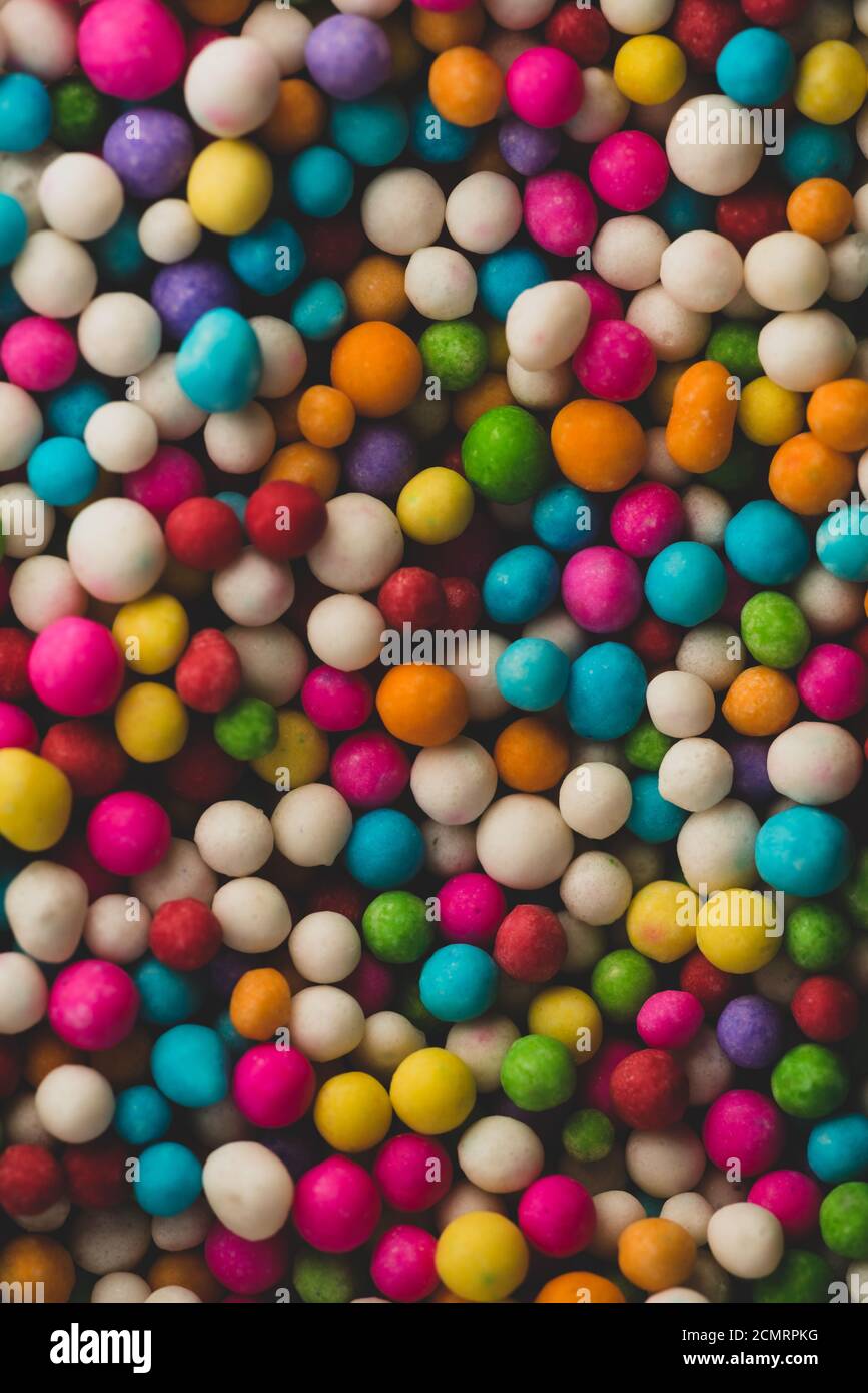 Macro close up portrait of colorful candy sprinkles , studio lighting ...
