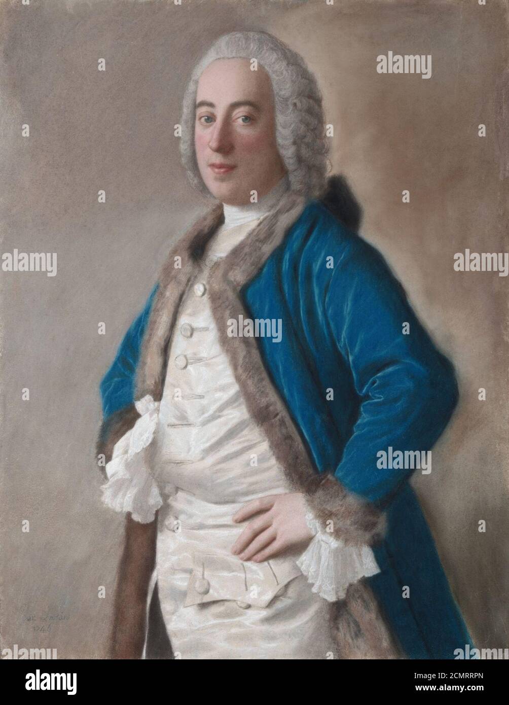 Joseph Bouër, merchant in Genua, by Jean-Etienne Liotard Stock Photo ...