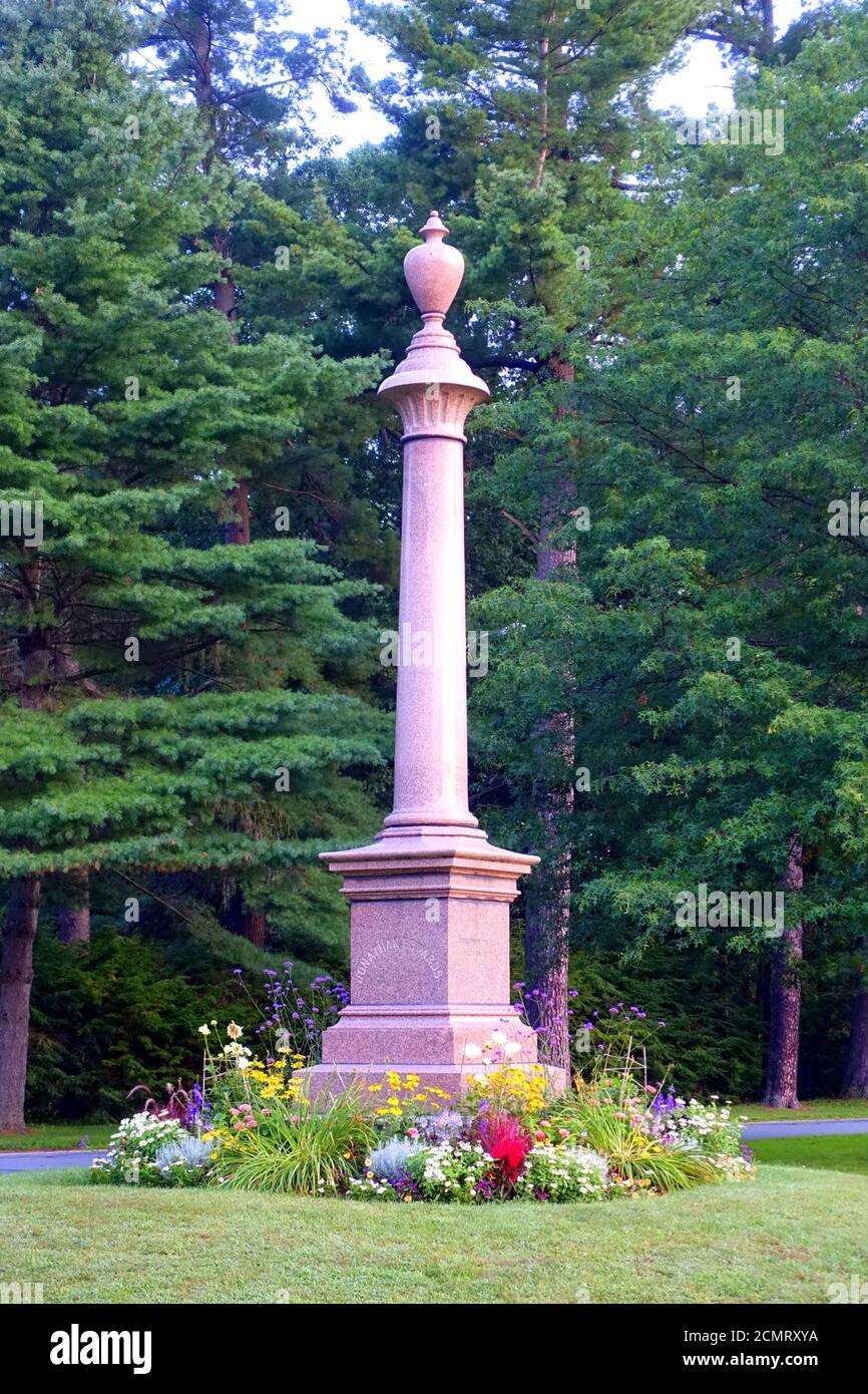 Jonathan Edwards Monument - Stockbridge, Massachusetts Stock Photo - Alamy