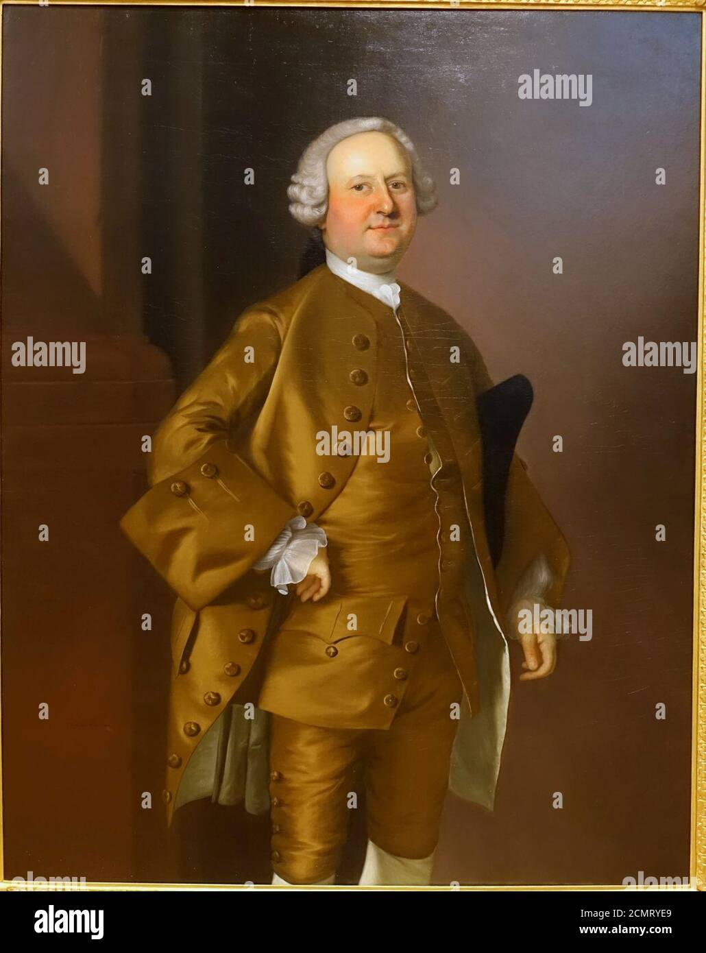 Jonathan Simpson by Joseph Blackburn, 1758, oil on canvas Stock Photo ...