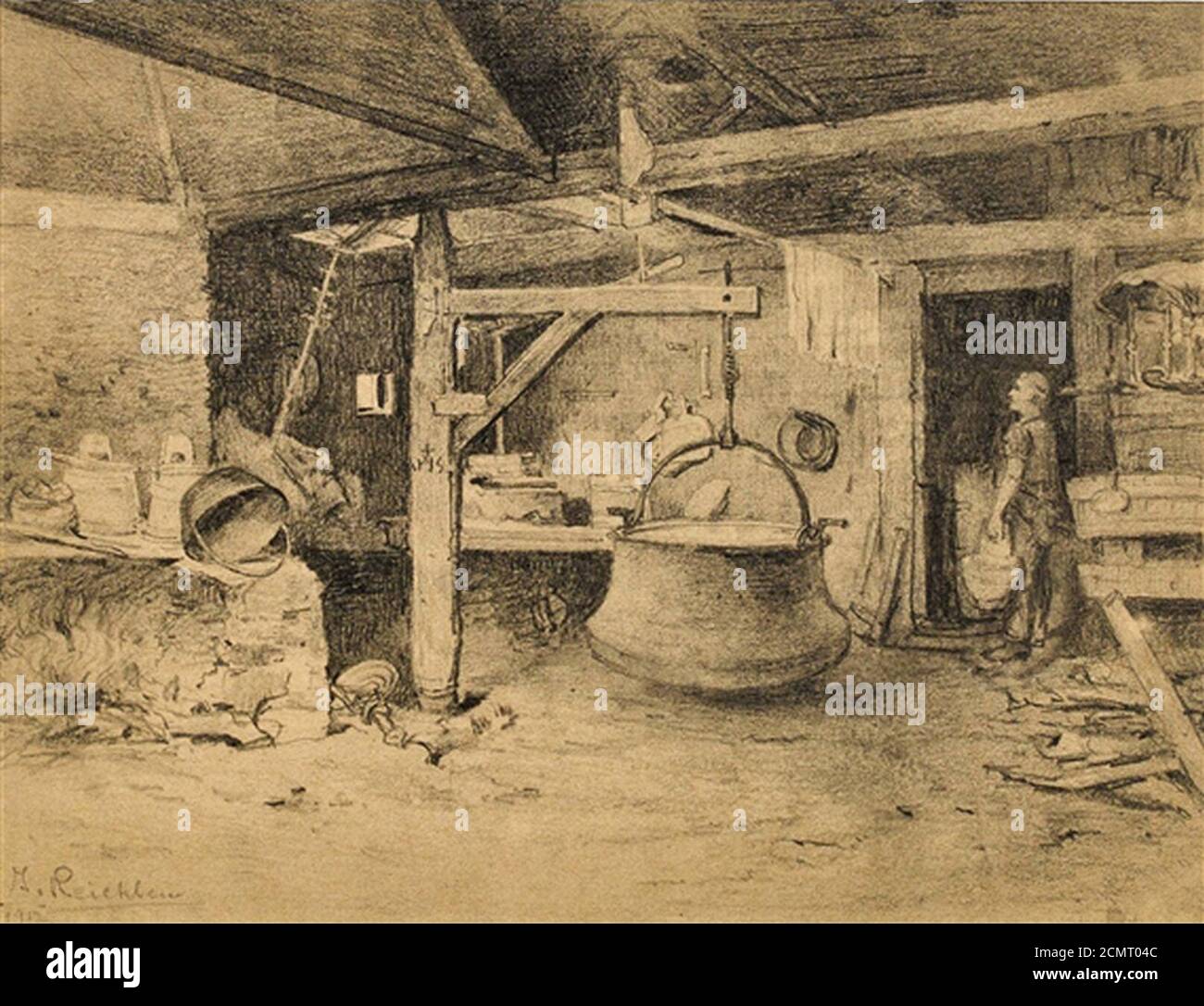 Joseph Reichlen - In der Käserei Stock Photo - Alamy