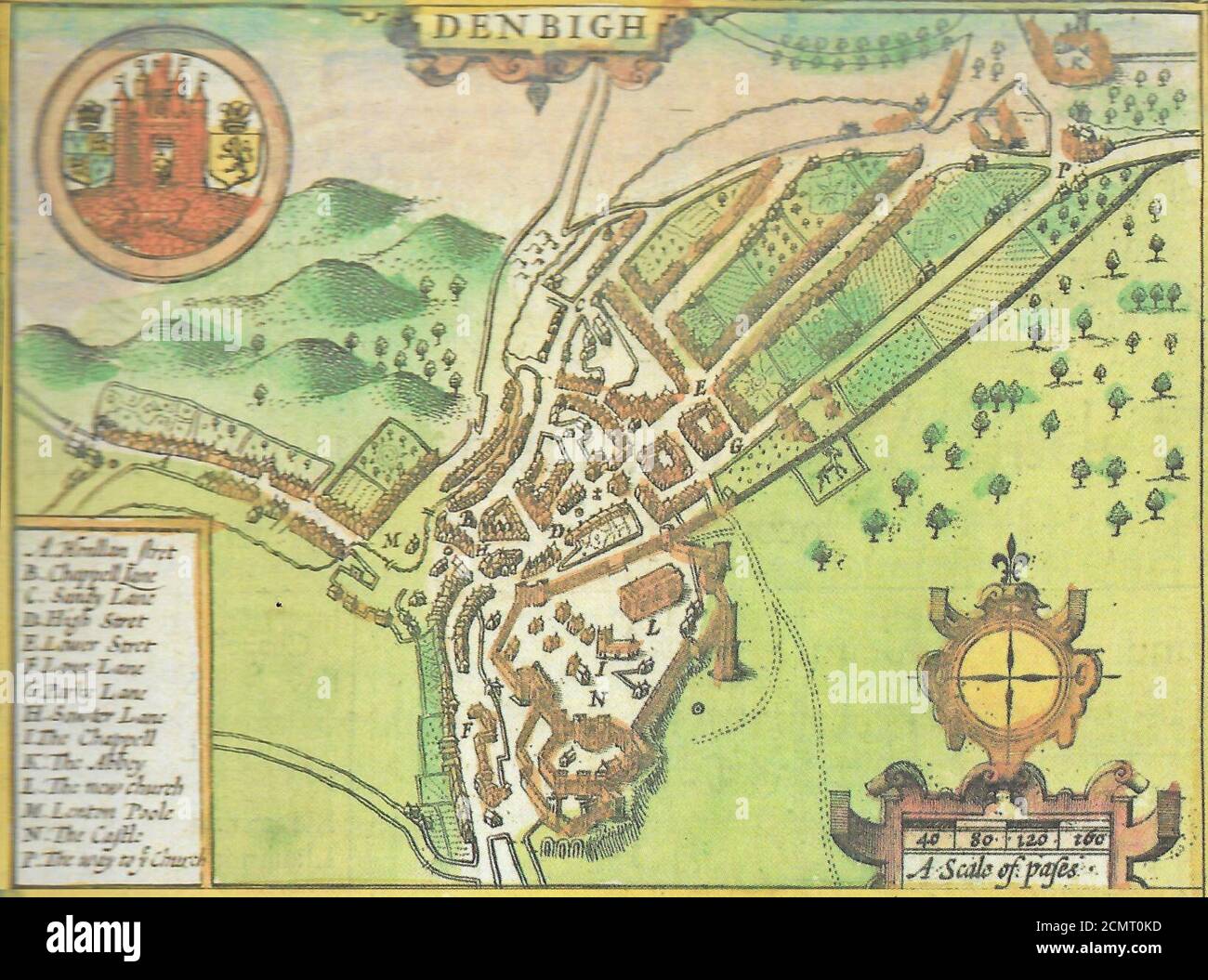 Denbigh map hi-res stock photography and images - Alamy