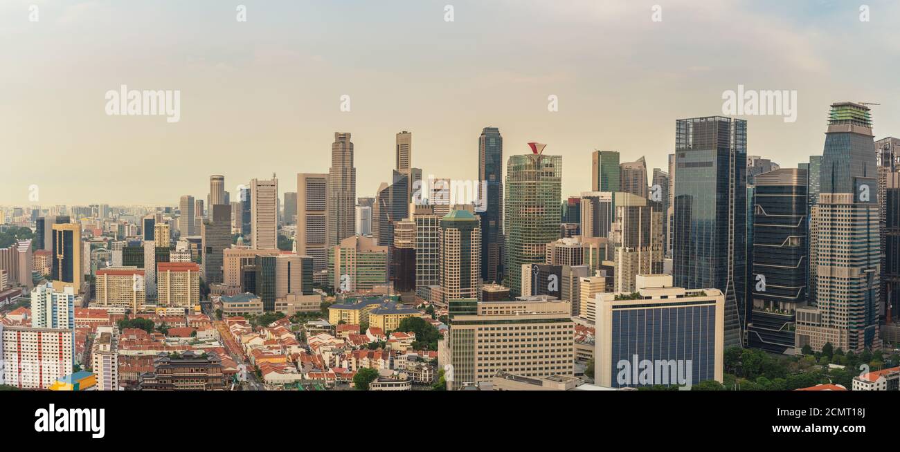 Singapore city skyline view hi-res stock photography and images - Alamy