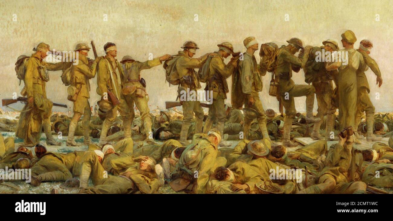 John Singer Sargent - Gassed Detail 1 Stock Photo - Alamy