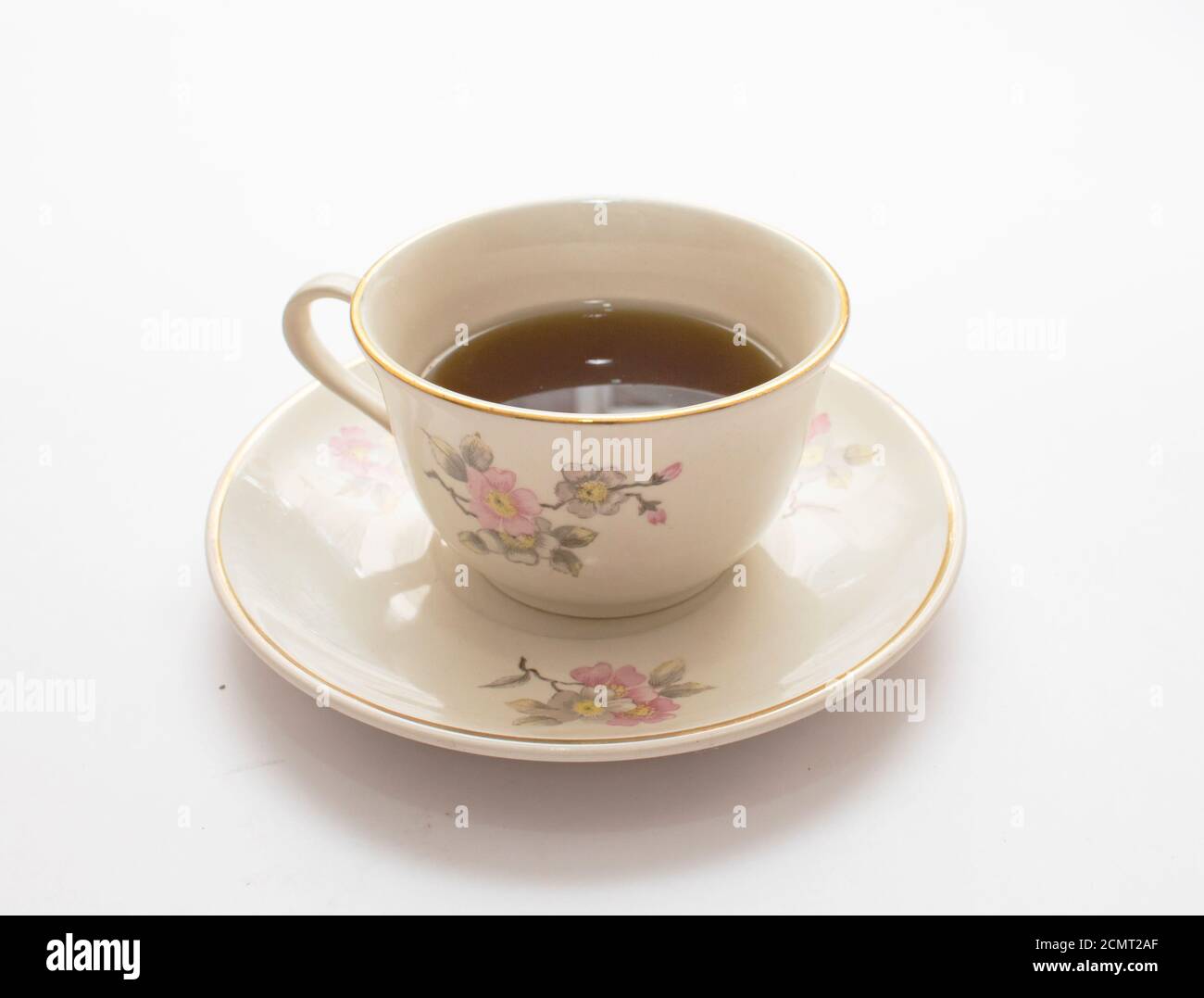 elegant vintage cup of tea Stock Photo - Alamy