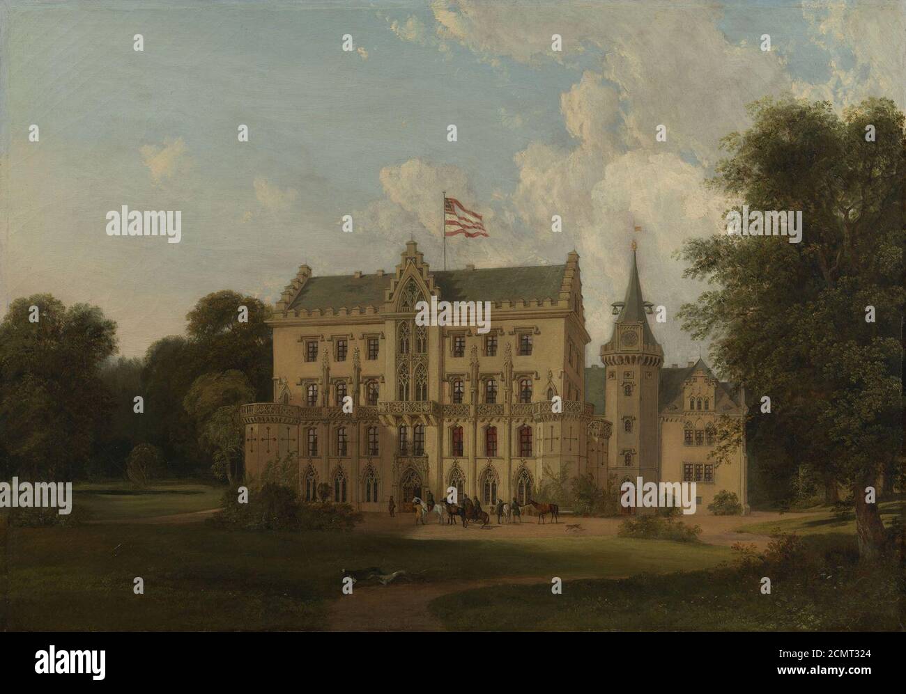 Joseph William Allen (1803-52) - The Castle at Reinhardsbrunn Stock ...