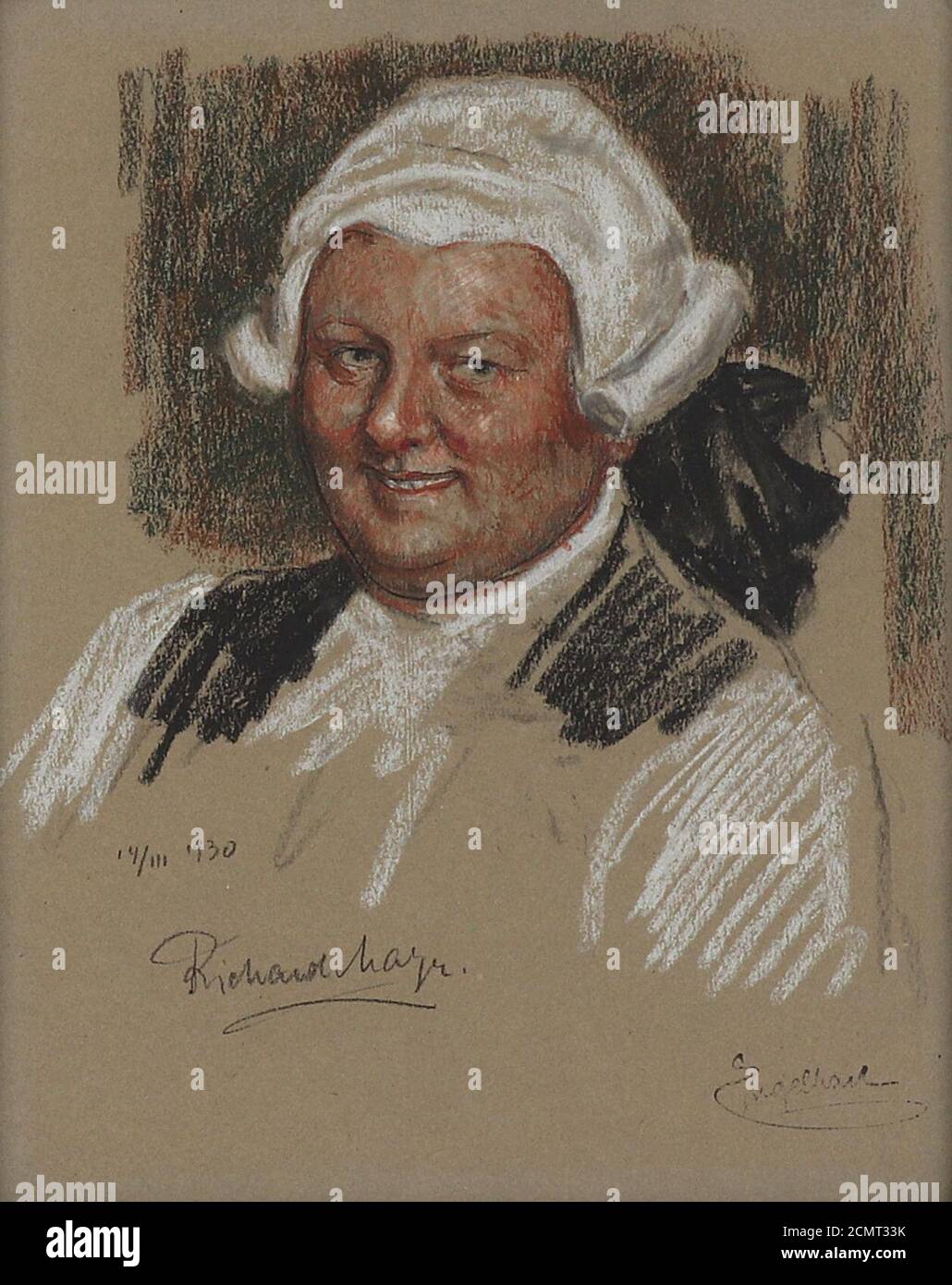 Josef Engelhart Porträt Richard Mayr Stock Photo - Alamy