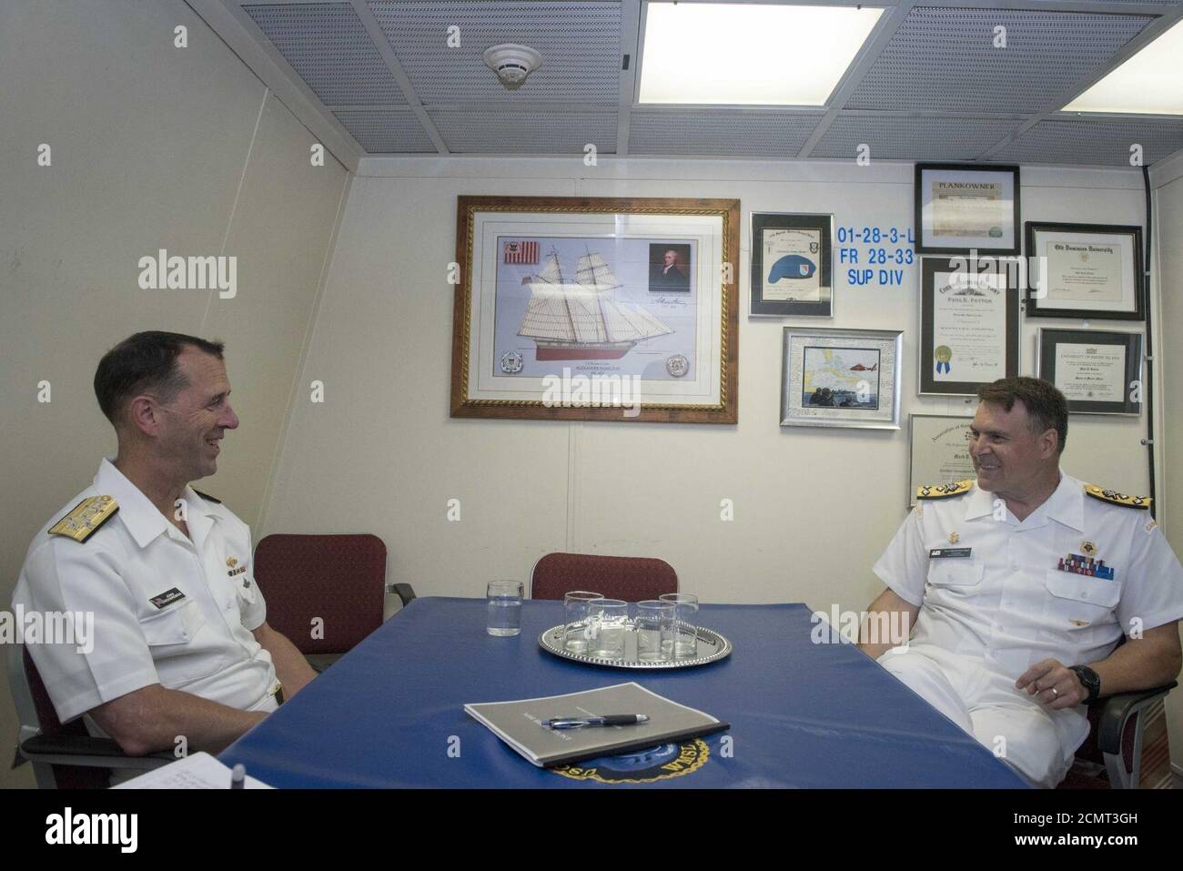 John Richardson and Ron Lloyd 180726 Stock Photo - Alamy