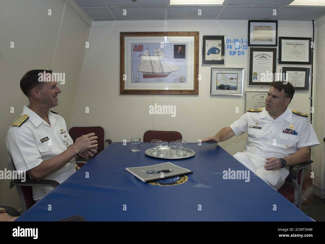 John Richardson and Ron Lloyd 180726 Stock Photo - Alamy