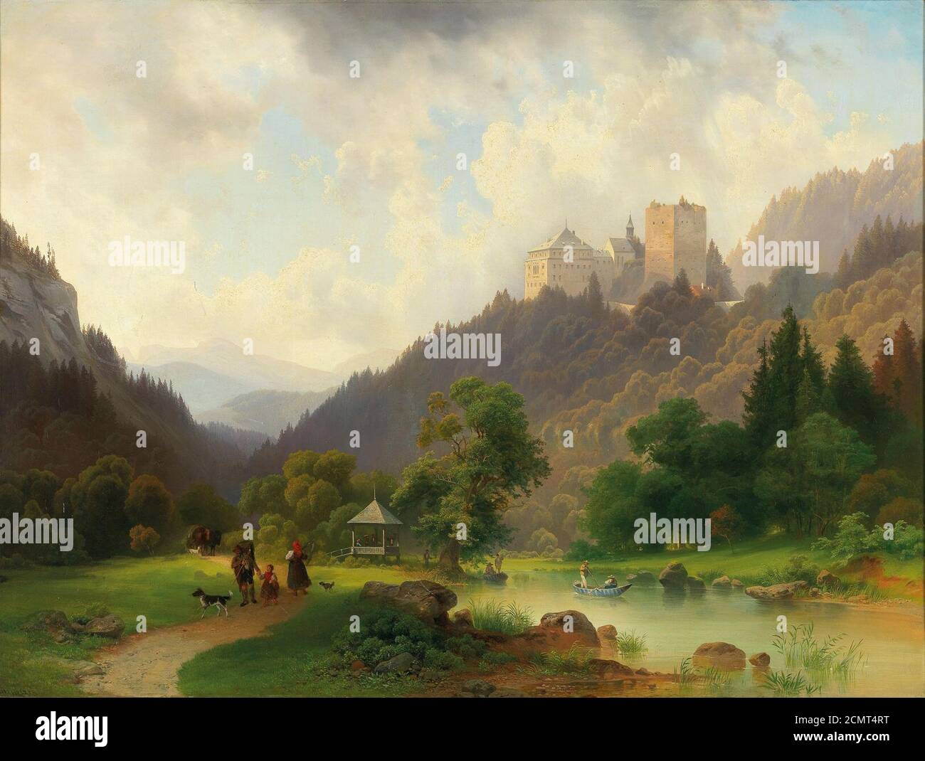 Josef Holzer - The Pleasures of Summer at the Foot of a Castle Stock ...