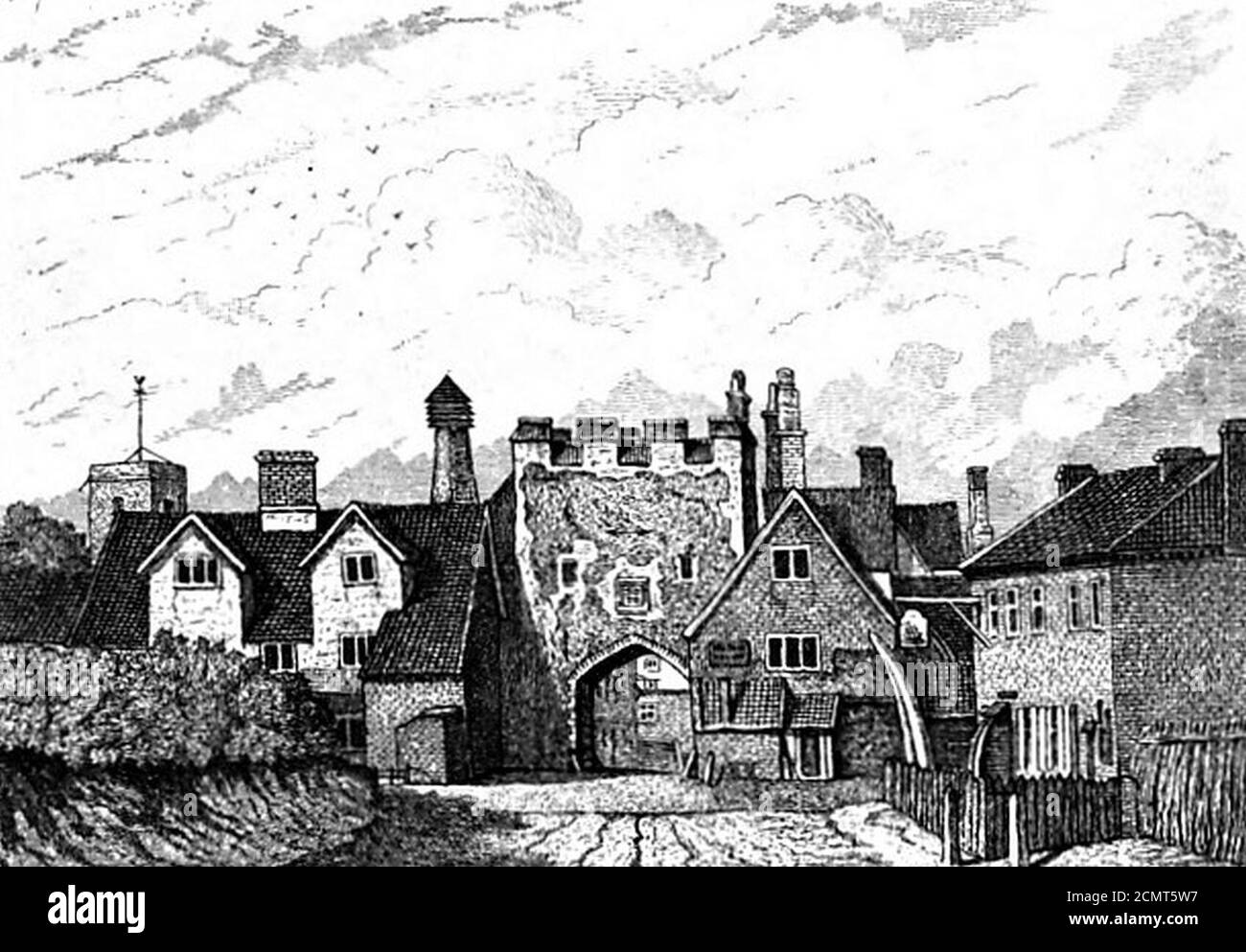 Street gate Black and White Stock Photos & Images - Alamy