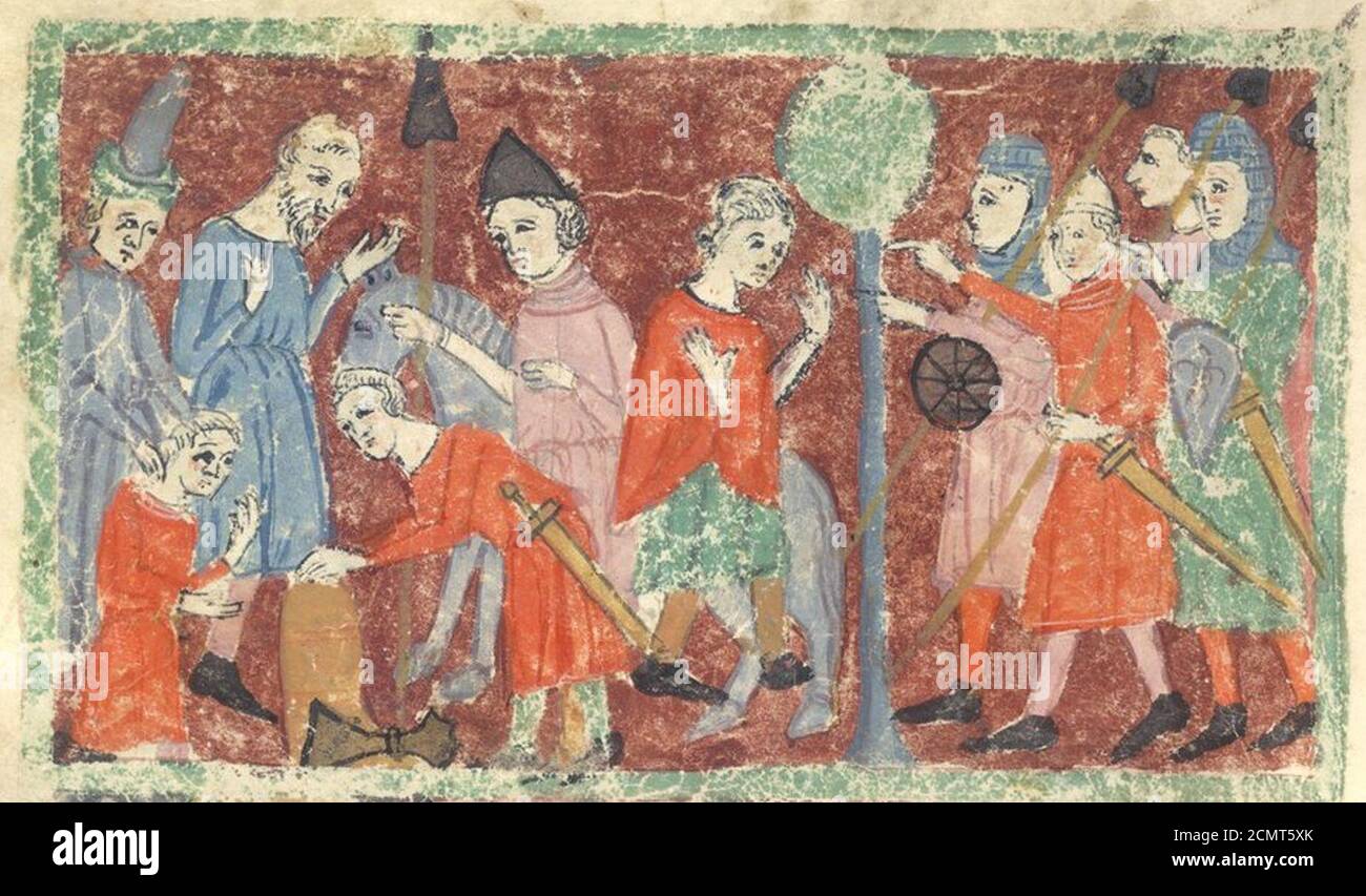 Joseph's servants pursuing his brothers Stock Photo - Alamy