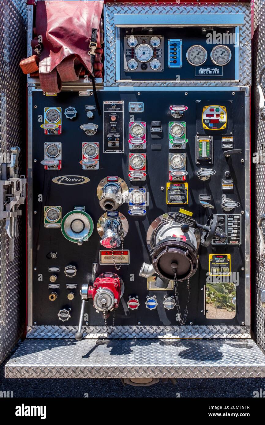 Fire truck control panel hi-res stock photography and images - Alamy