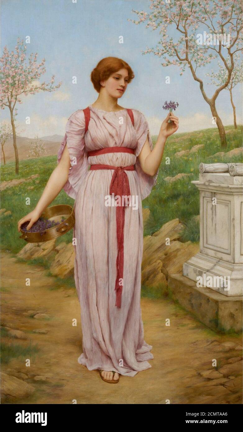 John william godward posy hi-res stock photography and images - Alamy