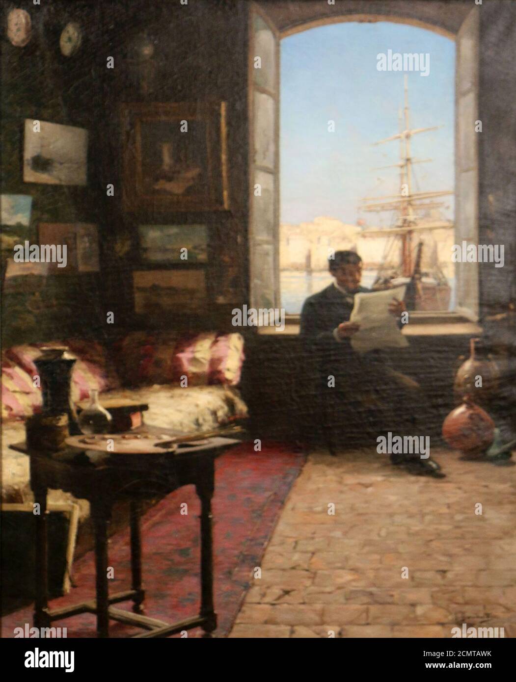 Joseph Garibaldi - Intérieur d'atelier Stock Photo - Alamy