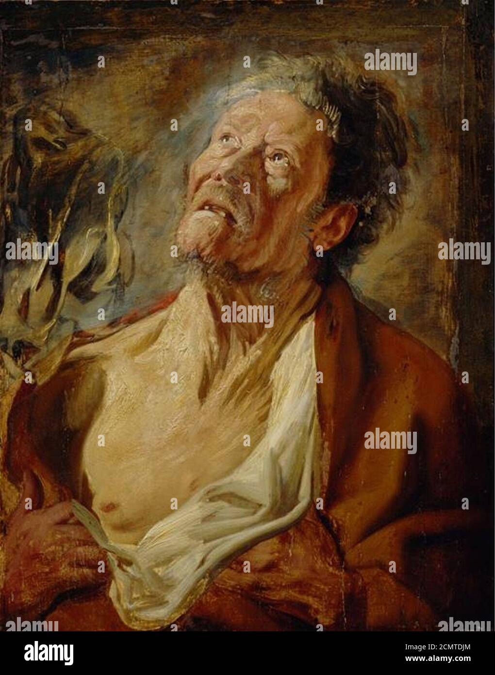 Jacob Jordaens - Abraham Grapheus as Job Stock Photo - Alamy