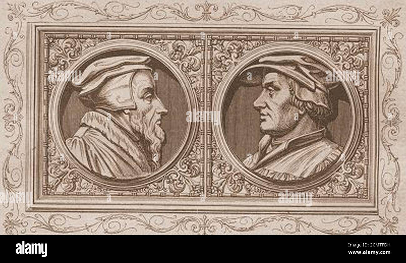 John Calvin and Ulrich Zwingli Stock Photo - Alamy