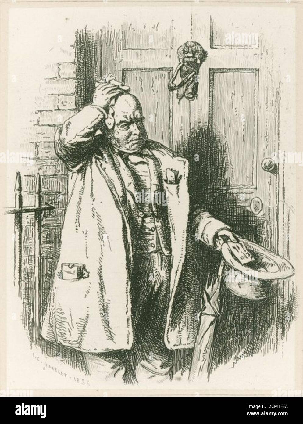 John Callcott Horsley - Kept Waiting 1856 (The Etching Club 1857 Stock ...