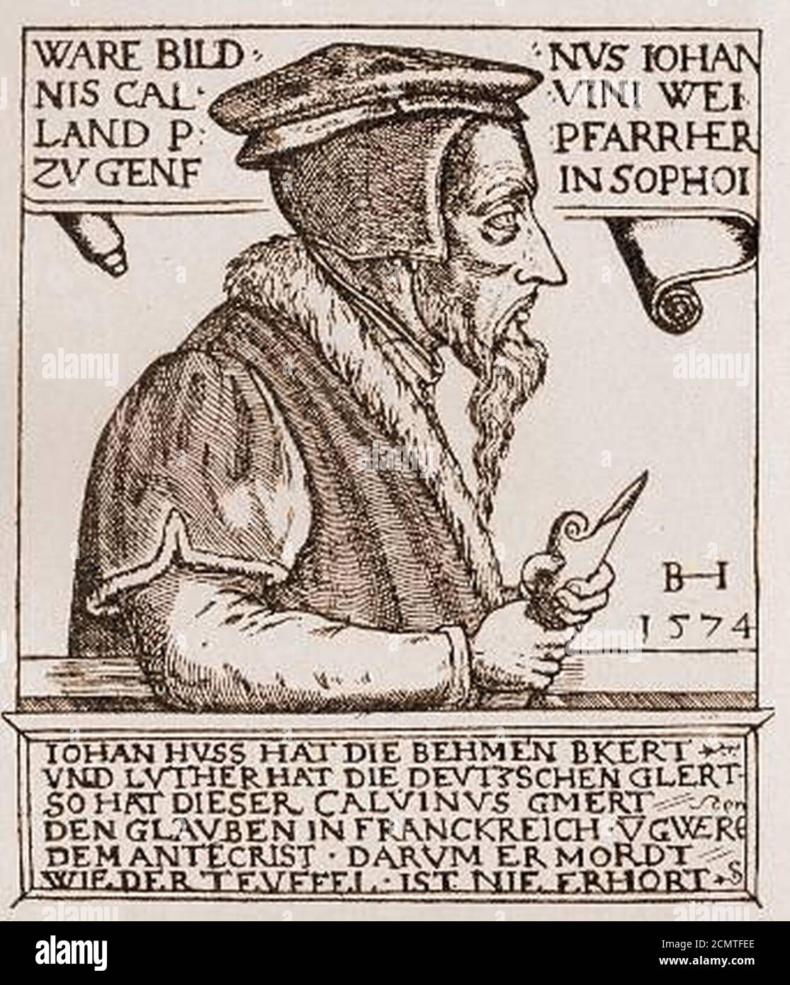 Historical art of of john calvin hi-res stock photography and images ...