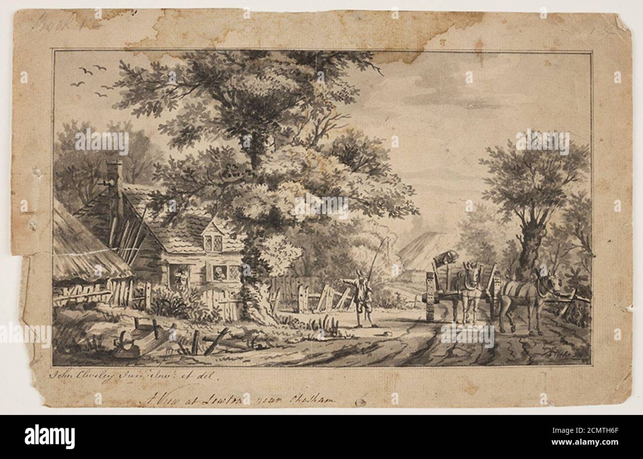 John Cleveley Junior - A View at Lewton near Chatham - Cleveley-94509 ...