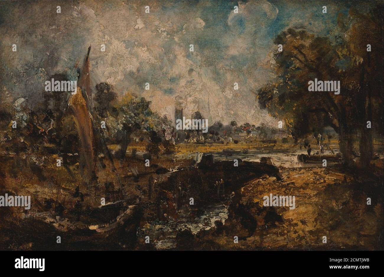 John Constable - Dedham Lock Stock Photo - Alamy