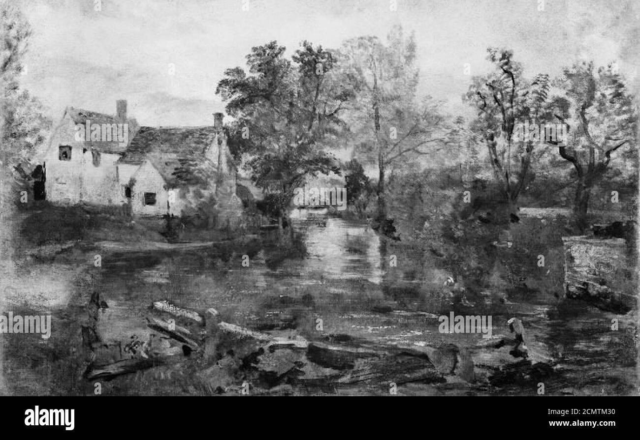 John Constable - The Mill Stream Stock Photo - Alamy