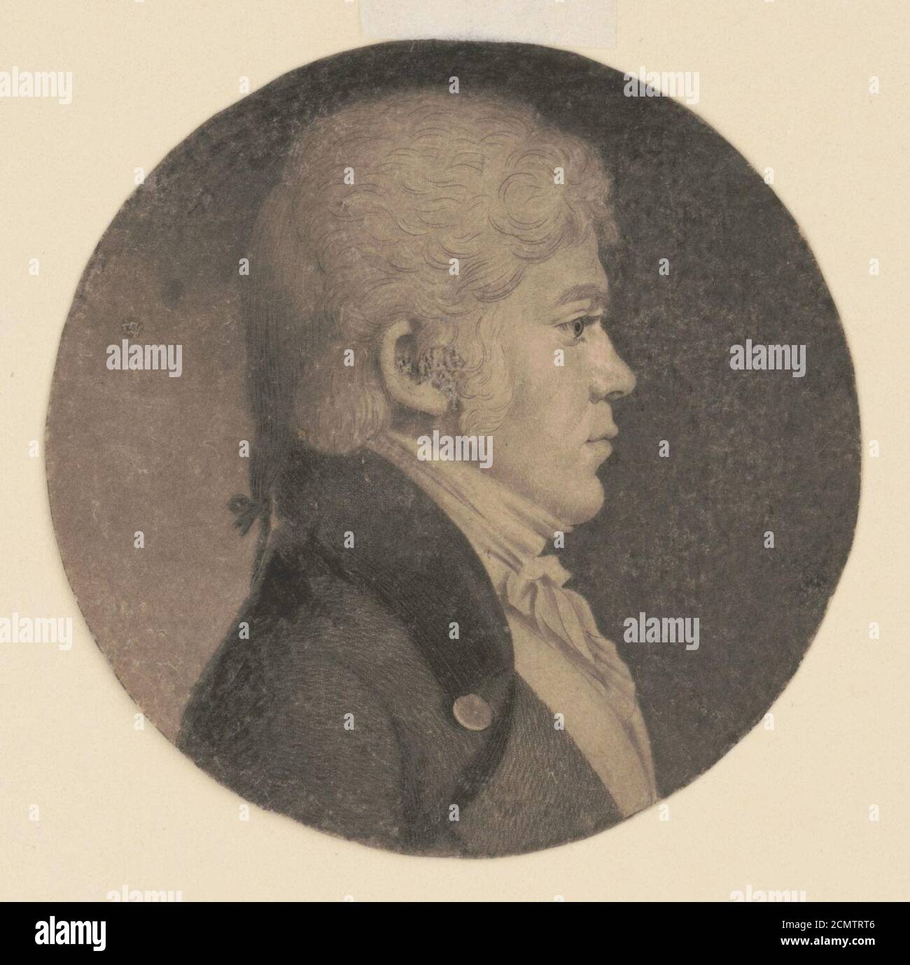 John Duffield, head-and-shoulders portrait, right profile Stock Photo ...