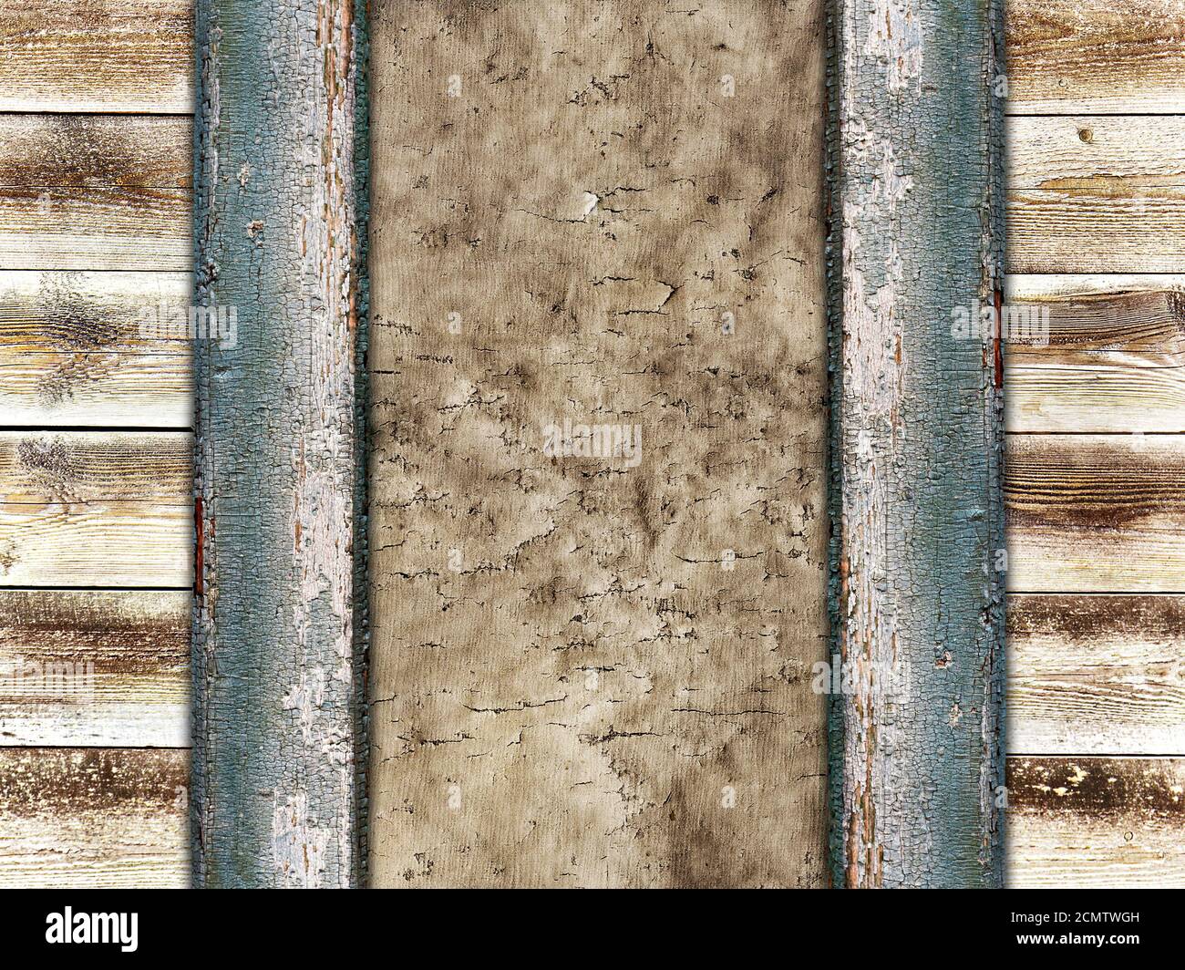 cracked parchment framed old boards in a grunge style Stock Photo - Alamy