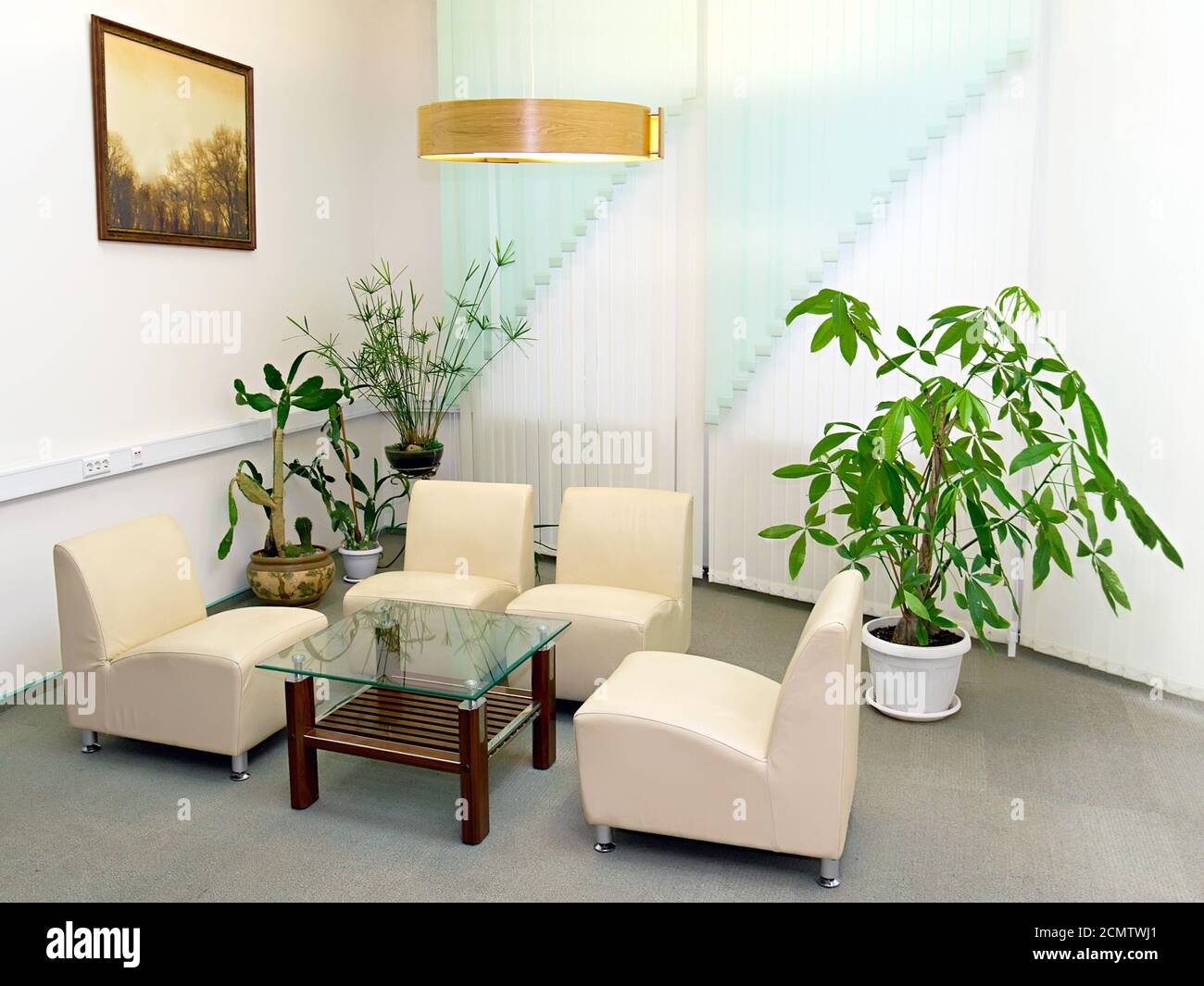 interior room rest with table and chairs Stock Photo - Alamy