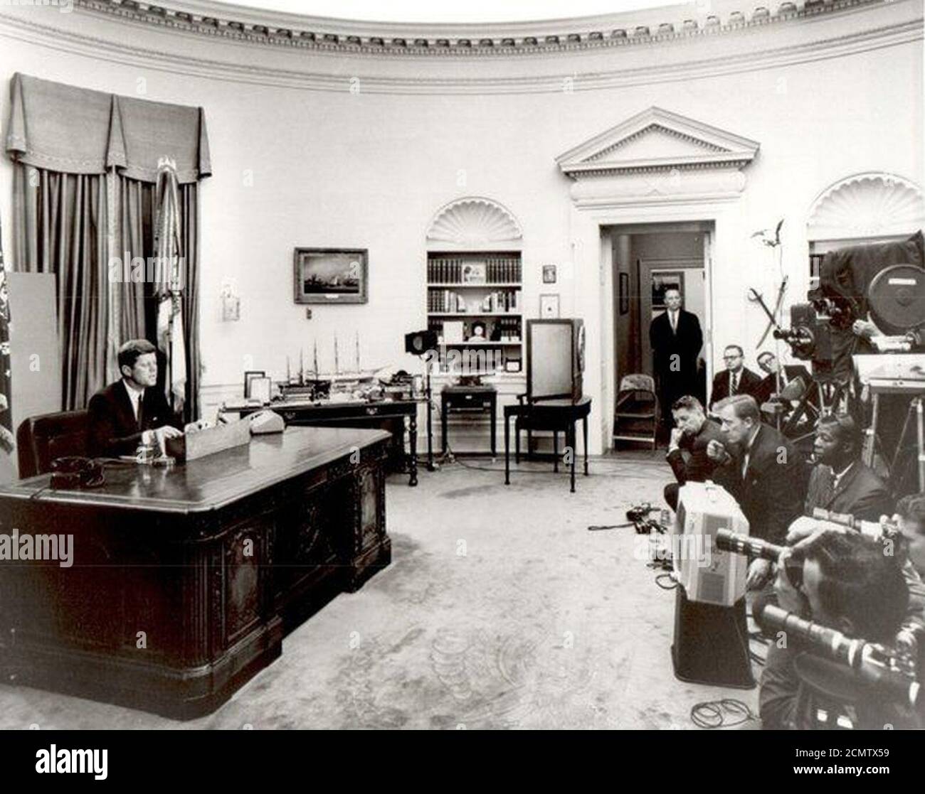 John F. Kennedy's civil rights speech wide shot Stock Photo - Alamy