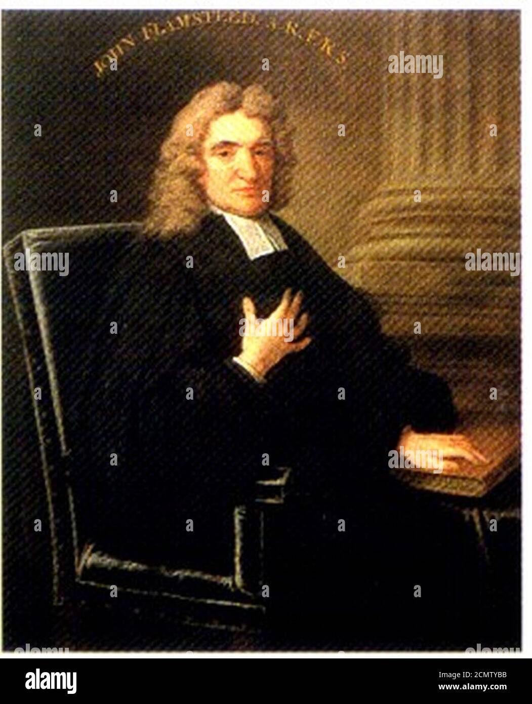 John Flamsteed (Gemälde Stock Photo - Alamy