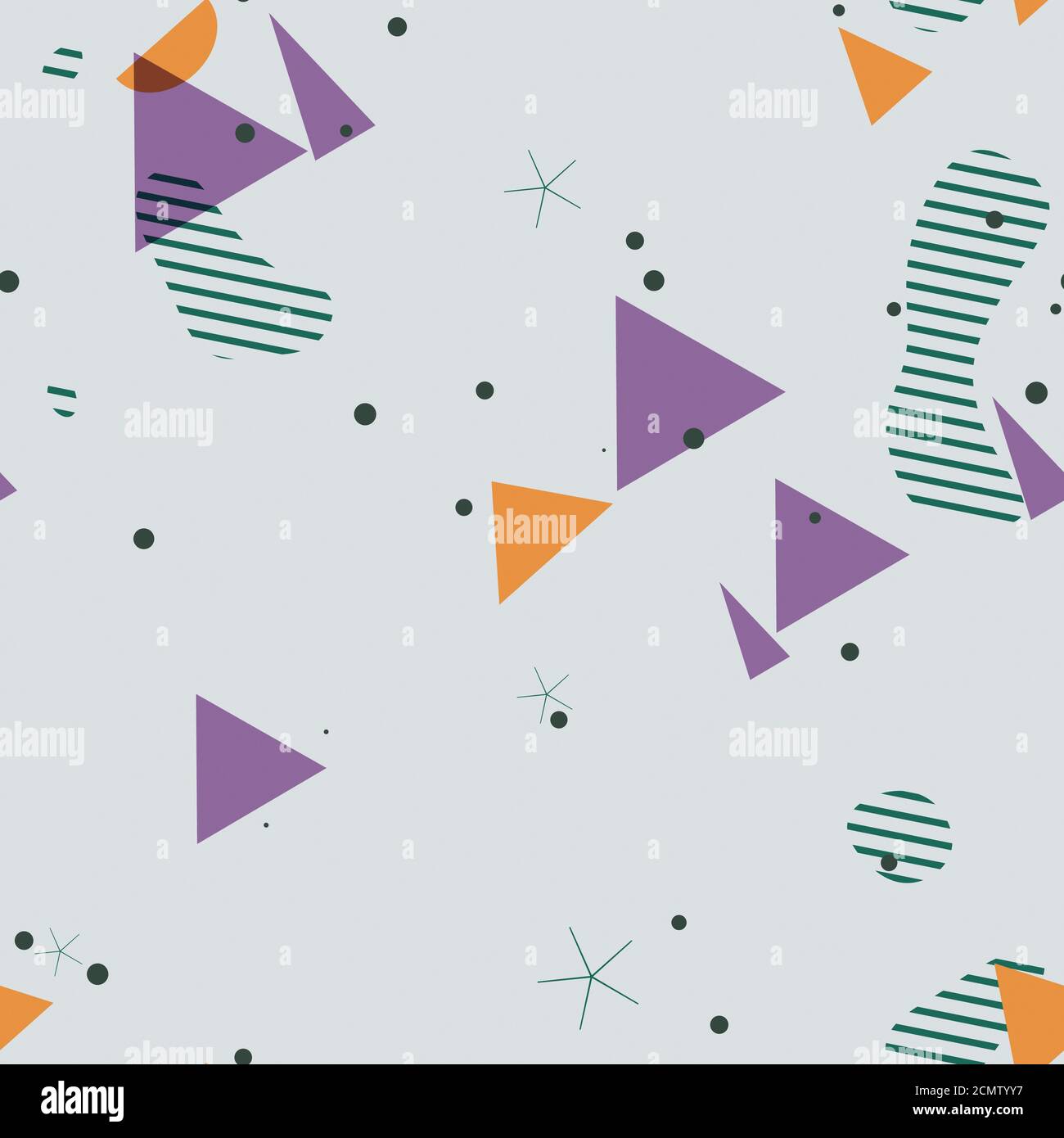 Abstract Figures Seamless Pattern - Repeating ornament for textile ...