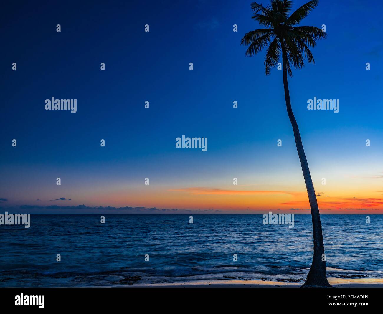 beautiful sunset of the caribbean Stock Photo - Alamy