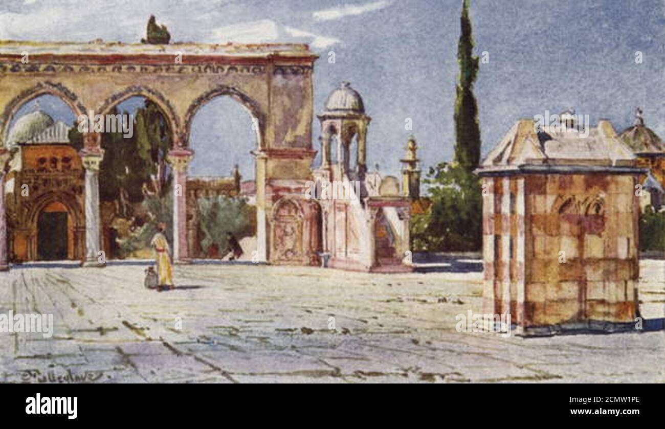John Fulleylove - The Summer Pulpit from the South Porch of the Mosque ...