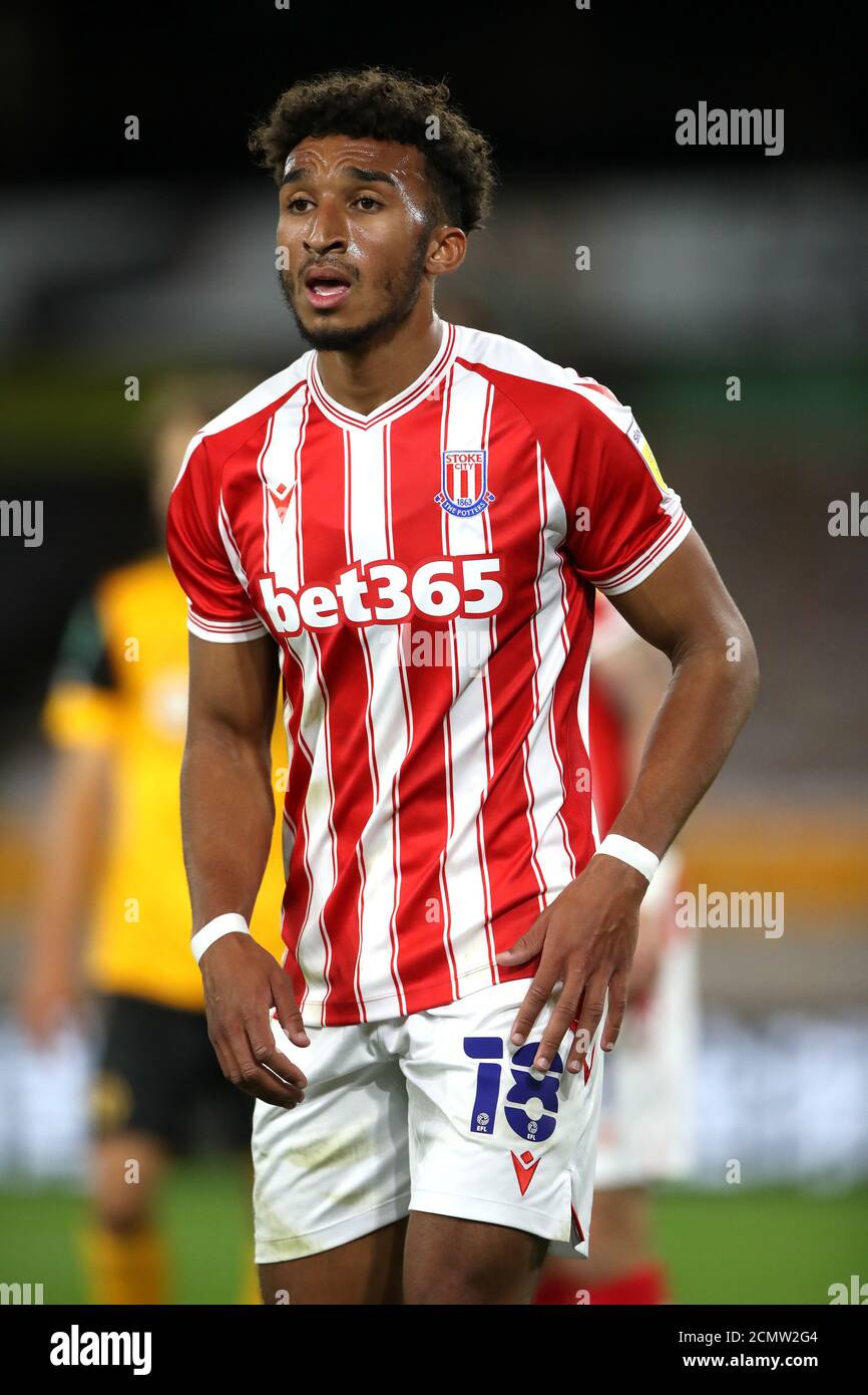 Stoke City's Jacob Brown during the Carabao Cup second round match at ...