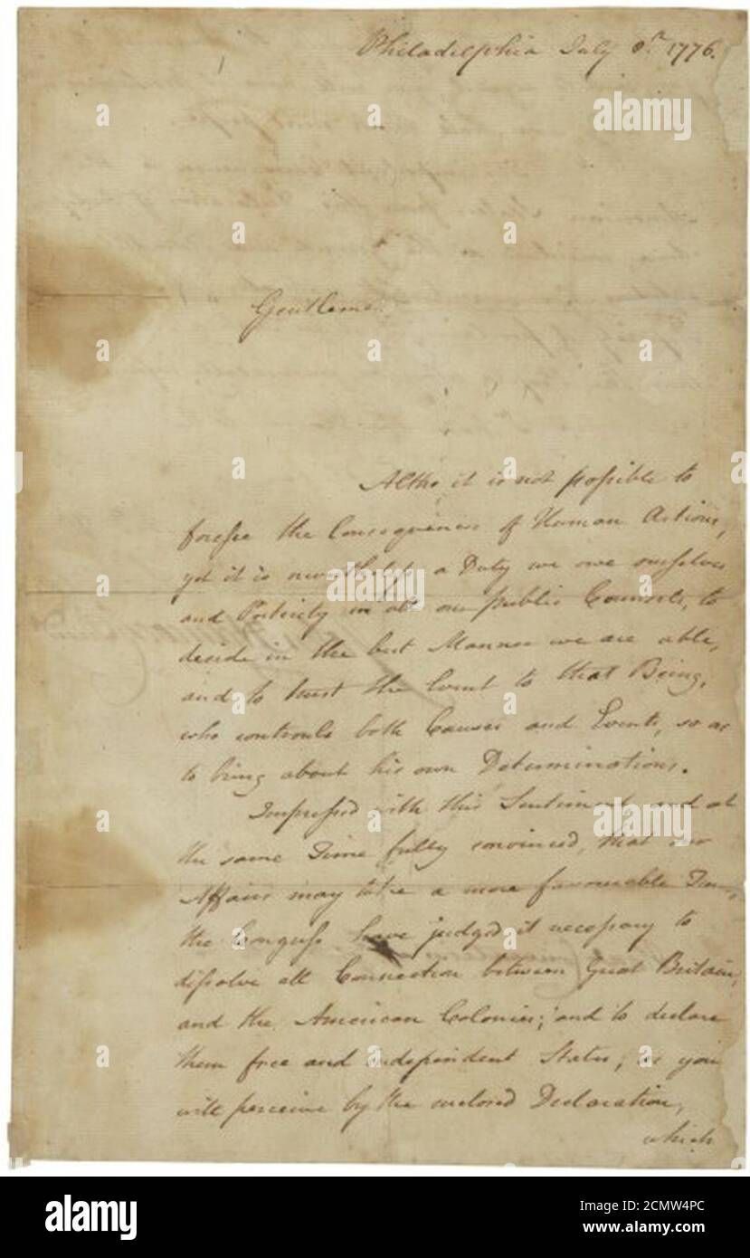 John hancock letter Stock Photo - Alamy
