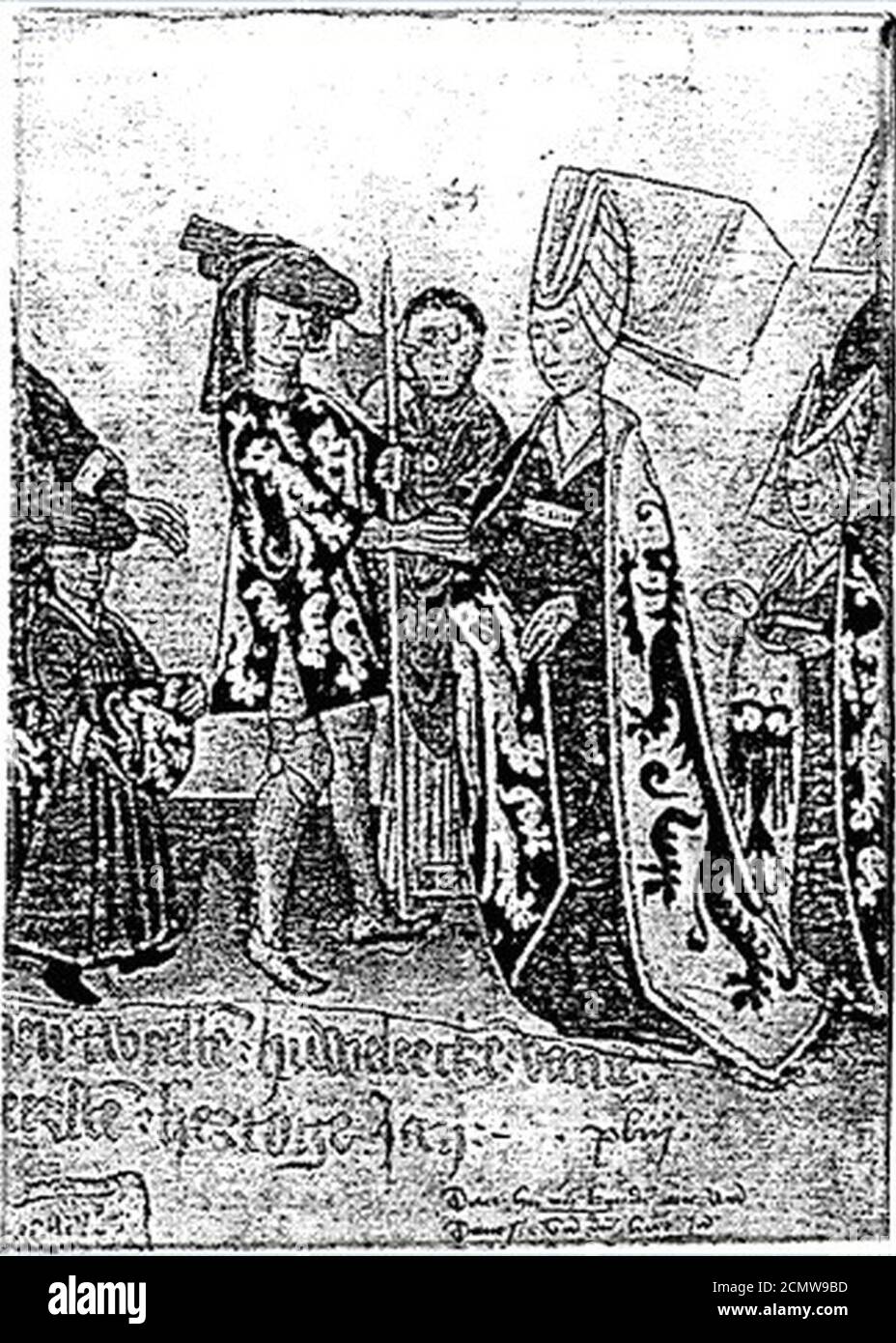 John I Duke of Brabant and his wife Margaret of Flanders Stock Photo ...