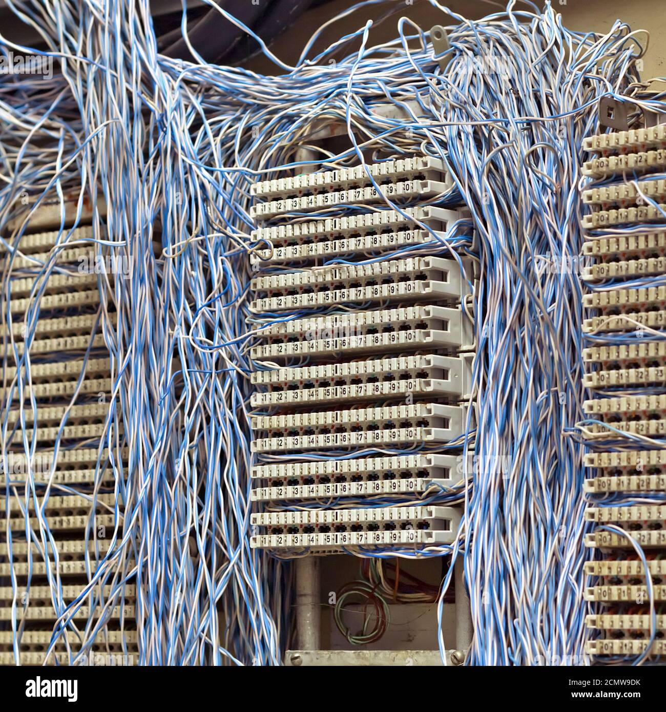 old telephone switchboard closeup Stock Photo - Alamy