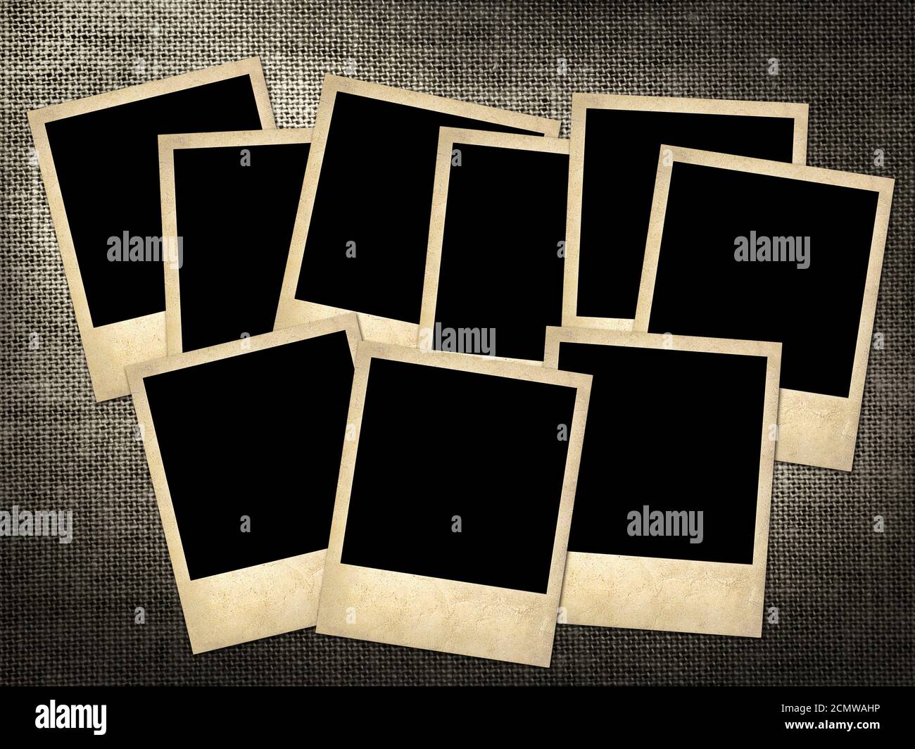 Old-style photo on a linen background in vintage style Stock Photo - Alamy