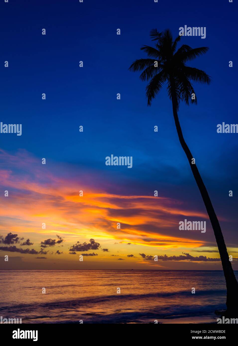 beautiful sunset of the caribbean Stock Photo - Alamy