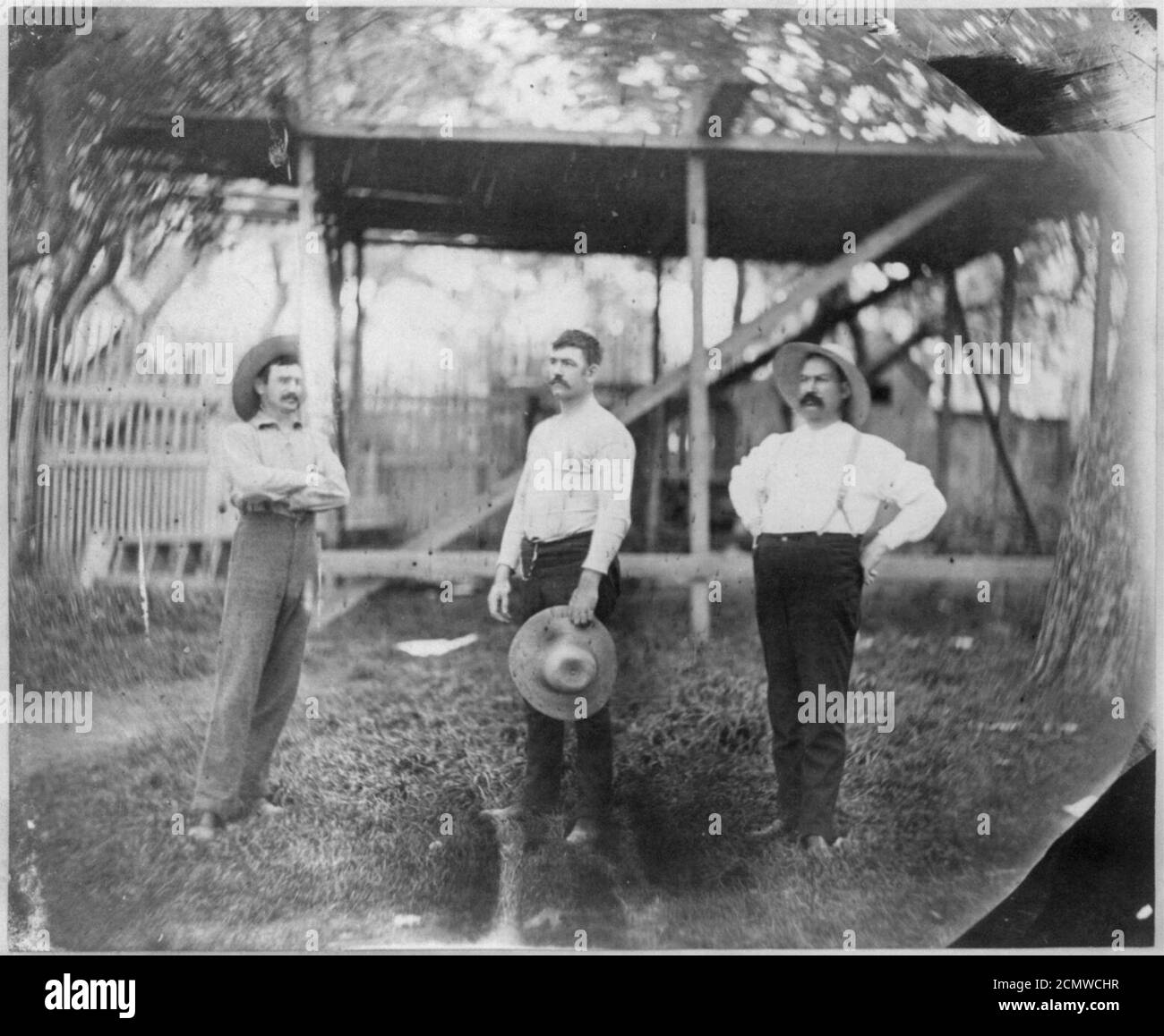 John L. Sullivan, Peter McCoy, and Joseph Goss posed full length ...