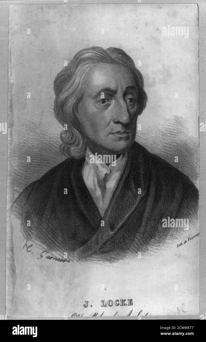 John locke art Black and White Stock Photos & Images - Alamy