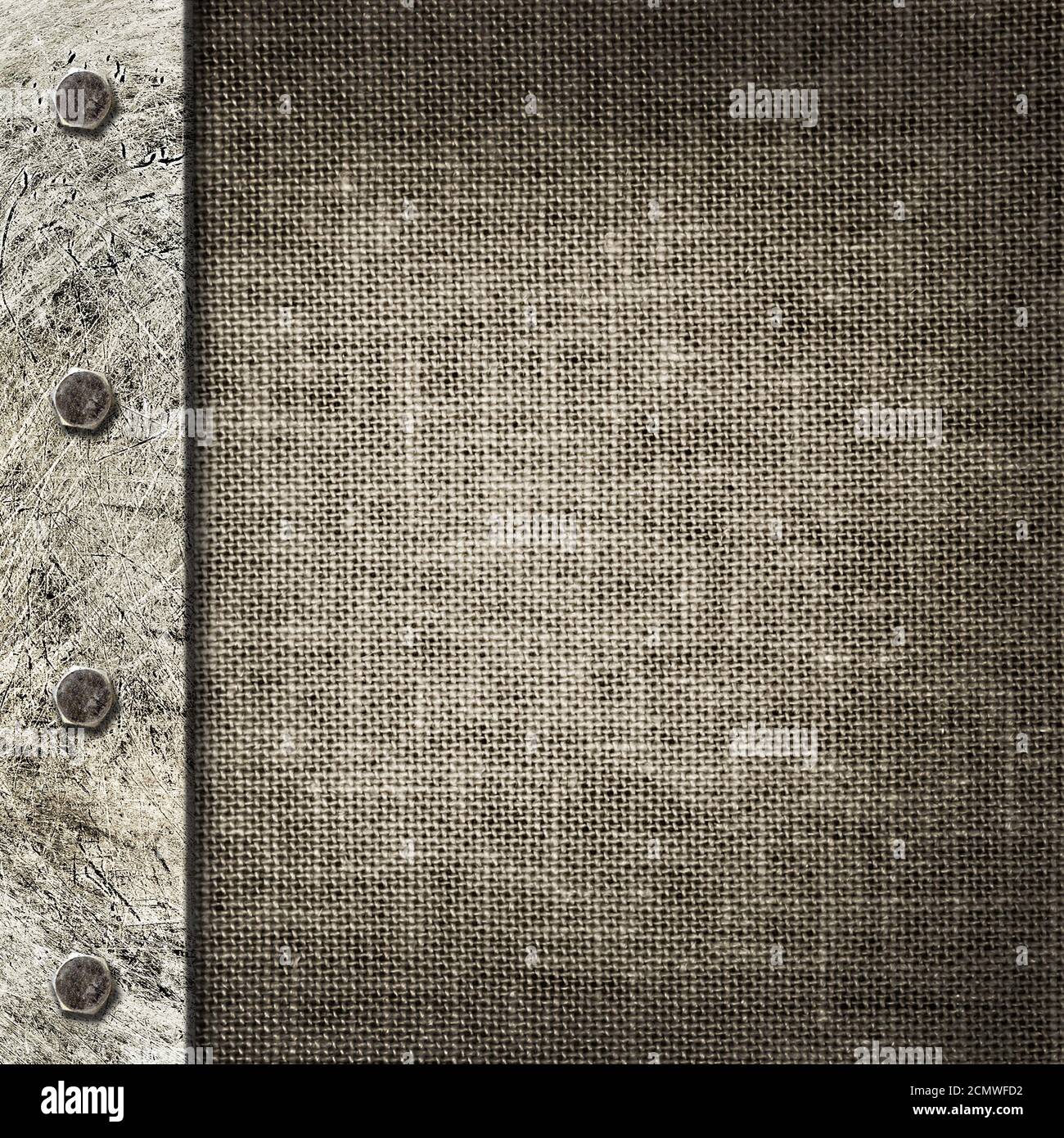 Cloth album cover with an iron rootlet Stock Photo - Alamy