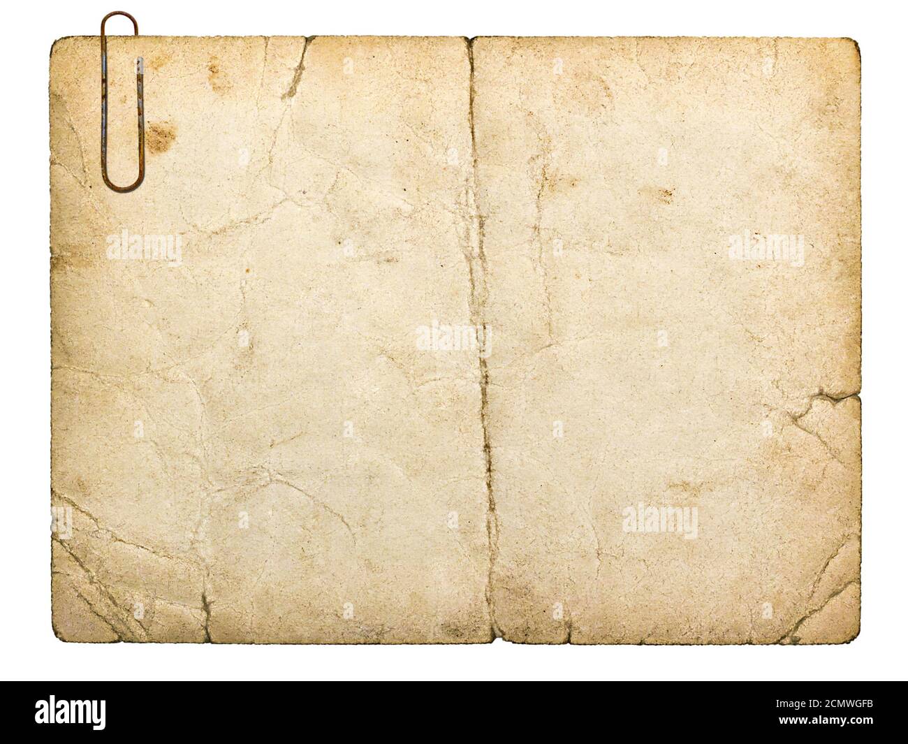 old paperboard card isolated on white background Stock Photo - Alamy